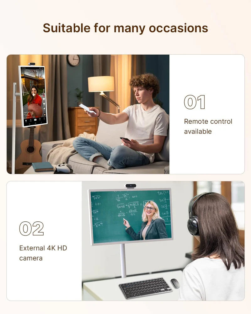 The Atlas™ 32" Tablet on Rolling Stand - Touchscreen, Cordless, 8-Hr B ...